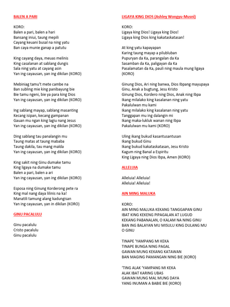 Siwala Ordinary Time 2024 | PDF