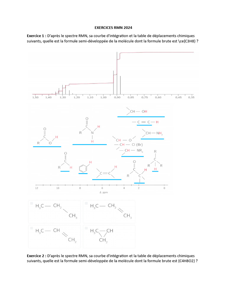 Exercice RMN ENS Toamasina 2024 | PDF