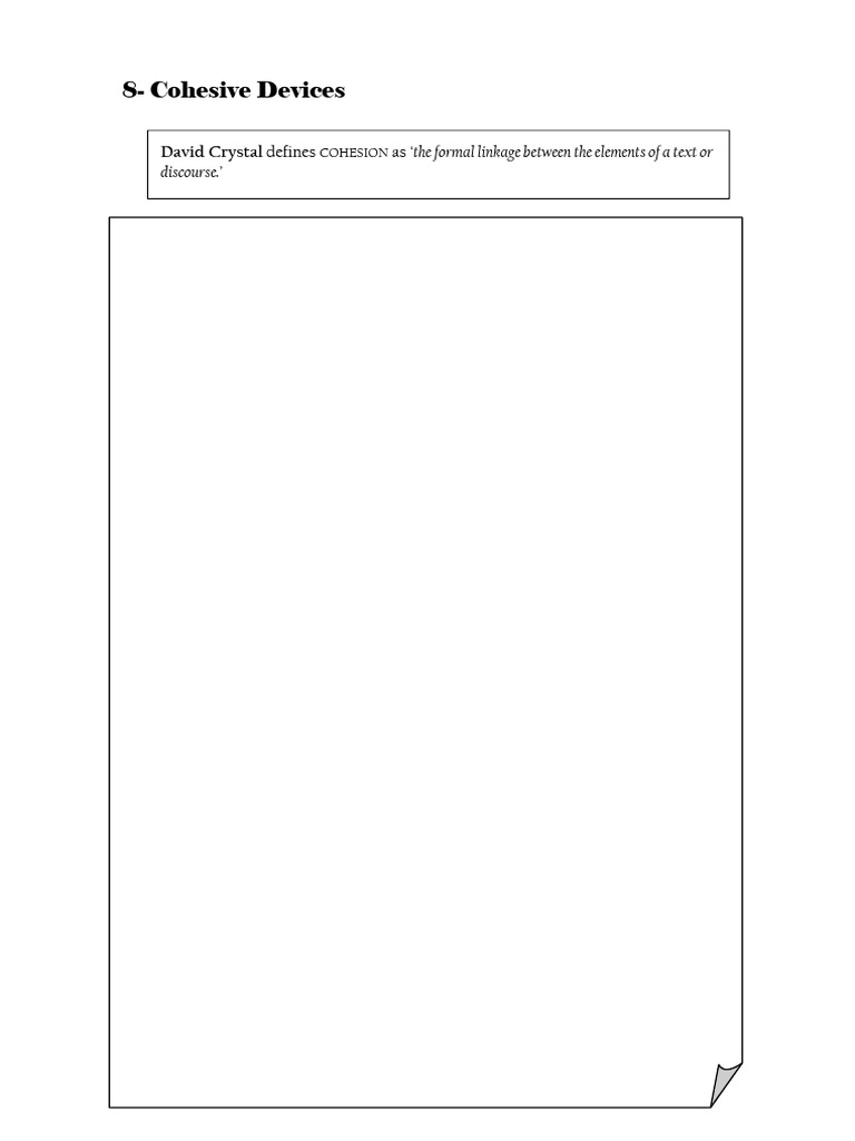 Academic Writing 1 - Guidelines Chart Cohesive Devices | PDF