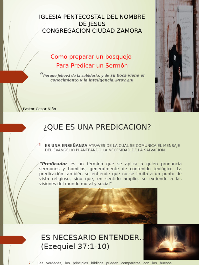 Taller de DAMAS Como Preparar Una Predica | PDF