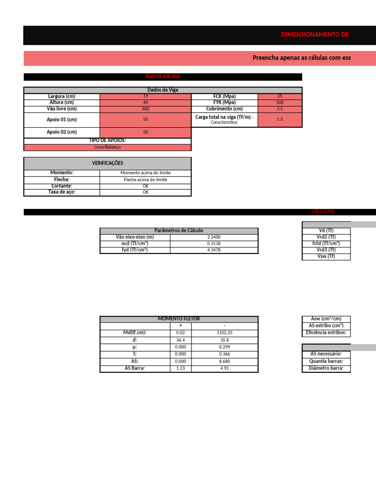 Viga - Eng. Waltner Wagner | PDF