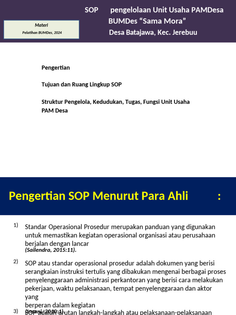 7a Alur Sop Sab Desa Waewea | PDF