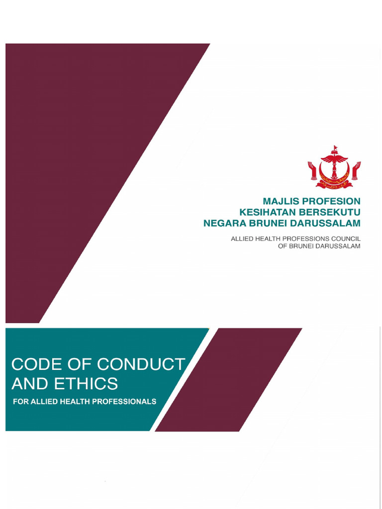 AHPCBD Code of Conduct Guide | PDF | Health Care | Finance & Money ...