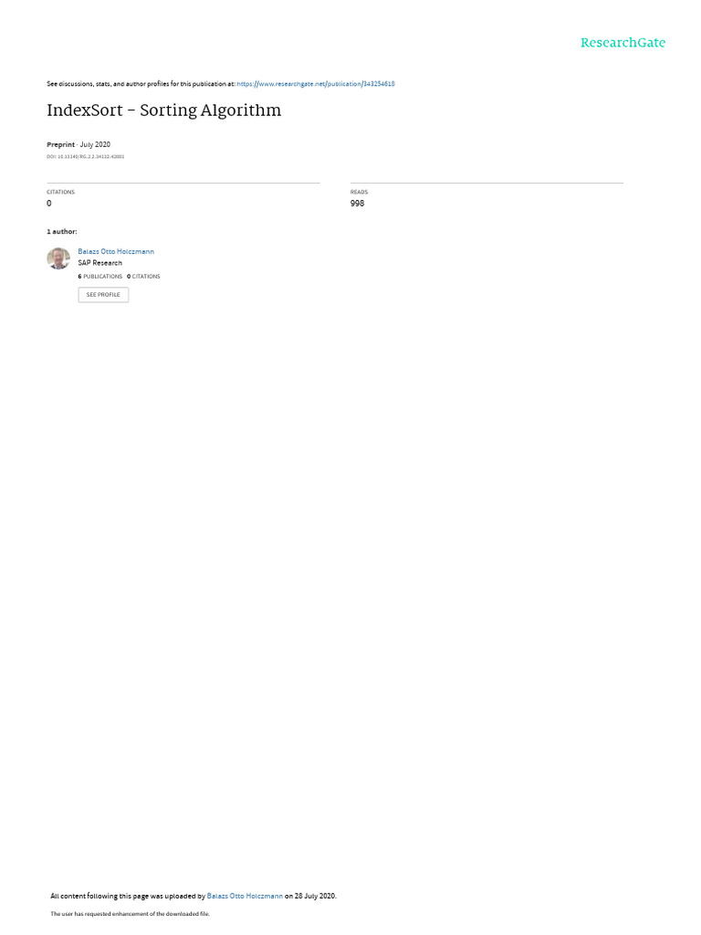 IndexSort | PDF IndexSort | PDF