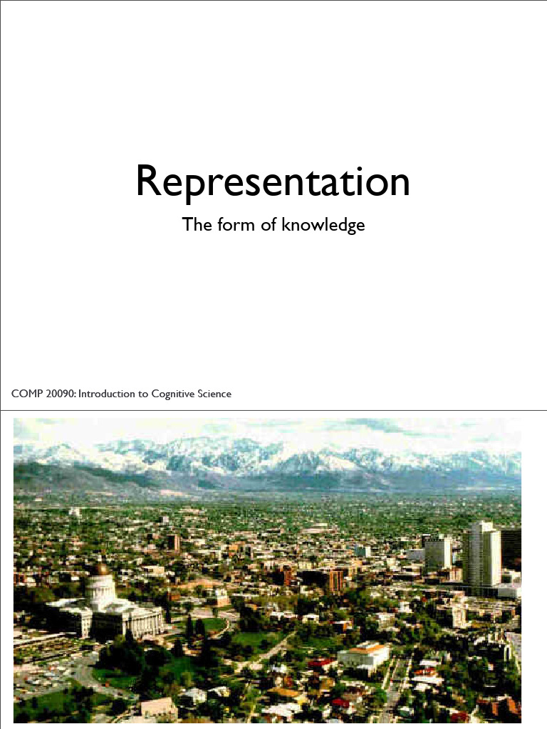 Representation - Cognitive Science | PDF | Concept | Games & Activities