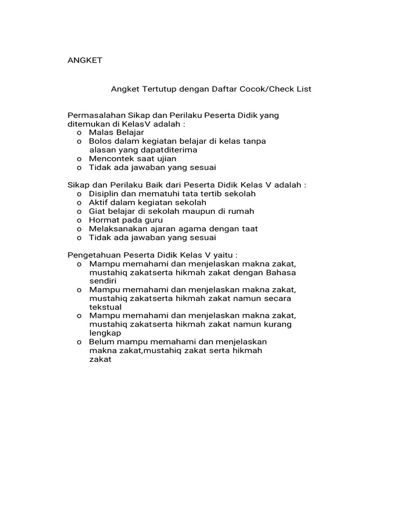 ANGKET Ptk-Halaman | PDF