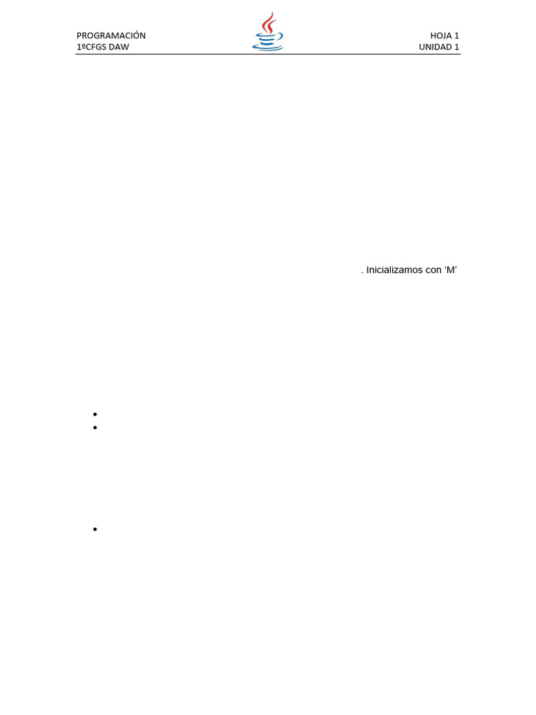 Hoja01 Java 01 | PDF