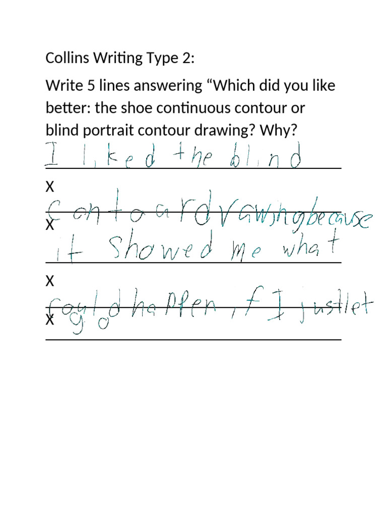 Collins Writing Type 1 Sept | PDF