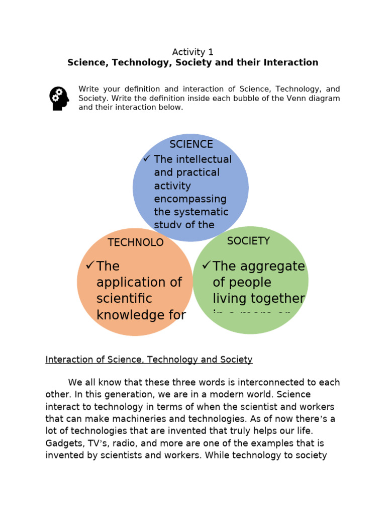 Activity 1 STS | PDF