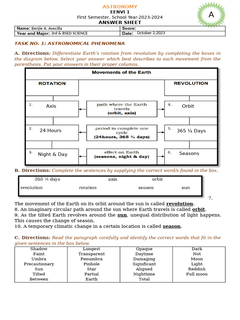 Act-1_Astronomical-Phenomena | PDF