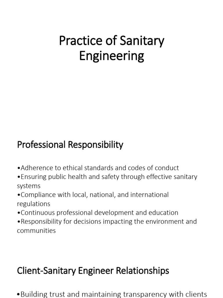 Practice of Sanitary Engineering | PDF