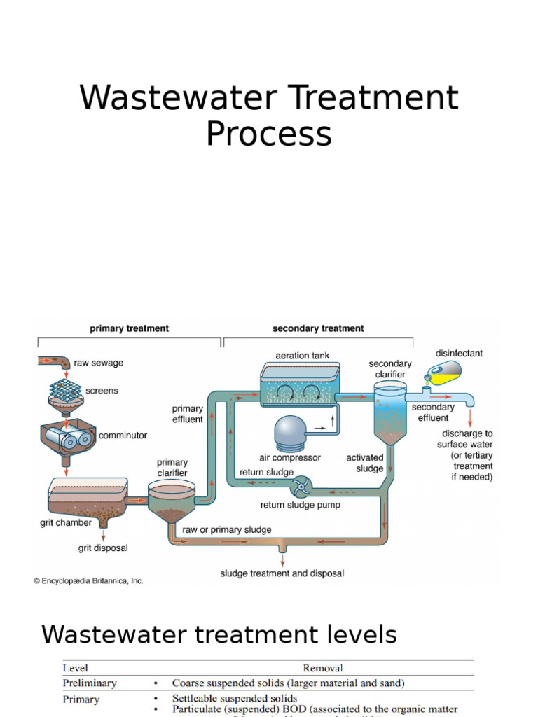 Wastewater Treatment Process | PDF