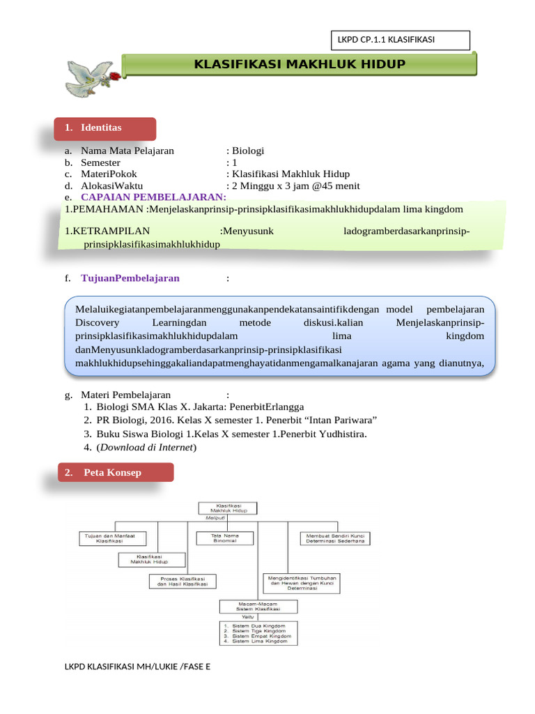 LKPD BIO-CP-1.FASE E Klasifikasi | PDF