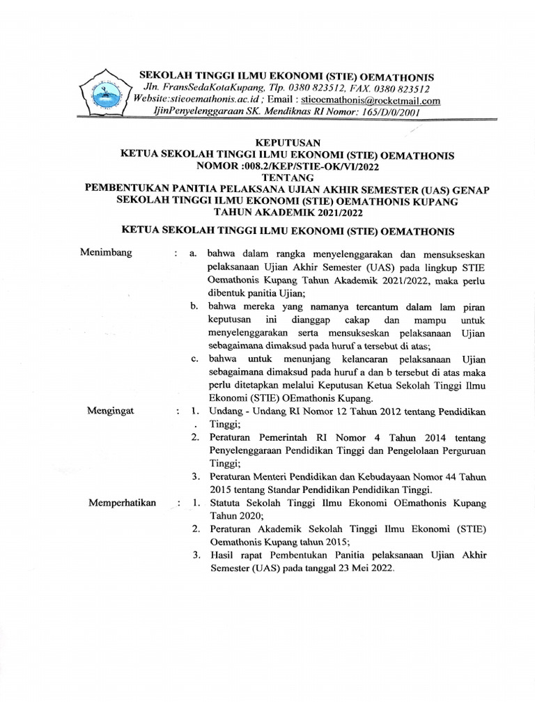 SK Uas Genap 2021-2022 | PDF