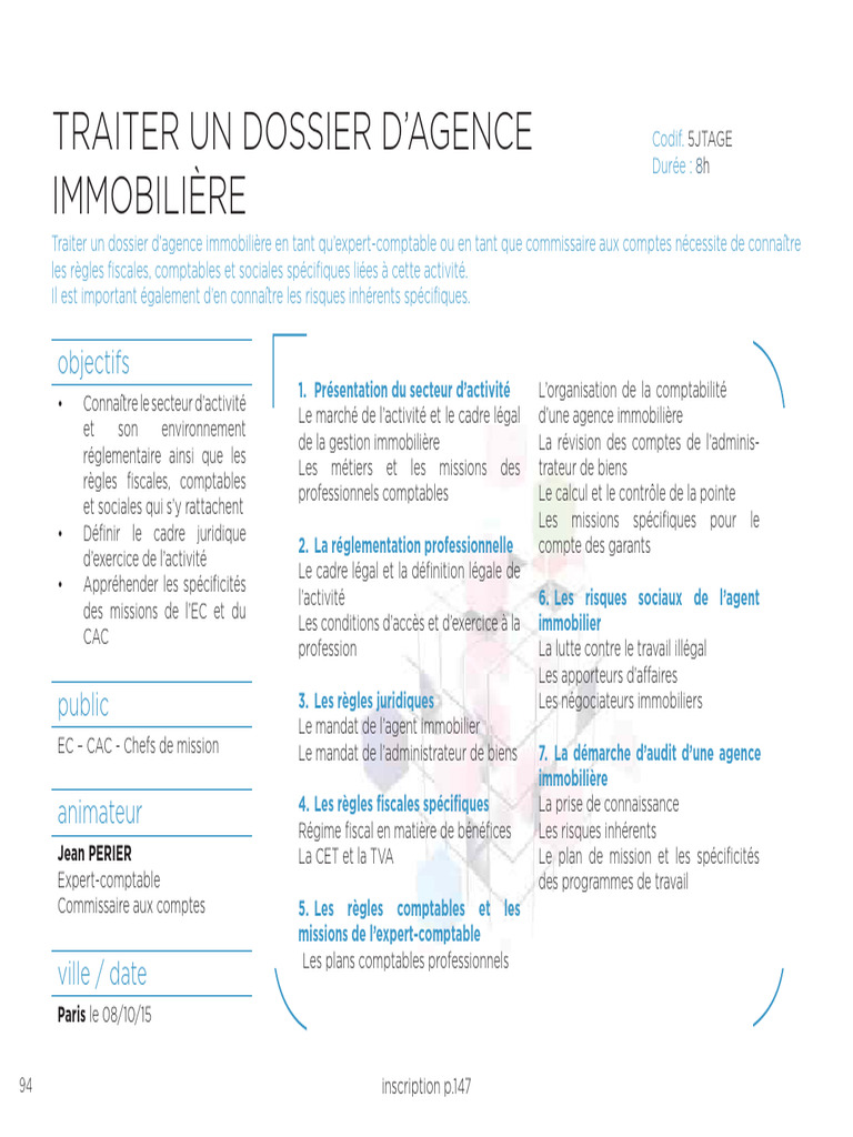 Traiter Un Dossier D Agence Immobiliere | PDF