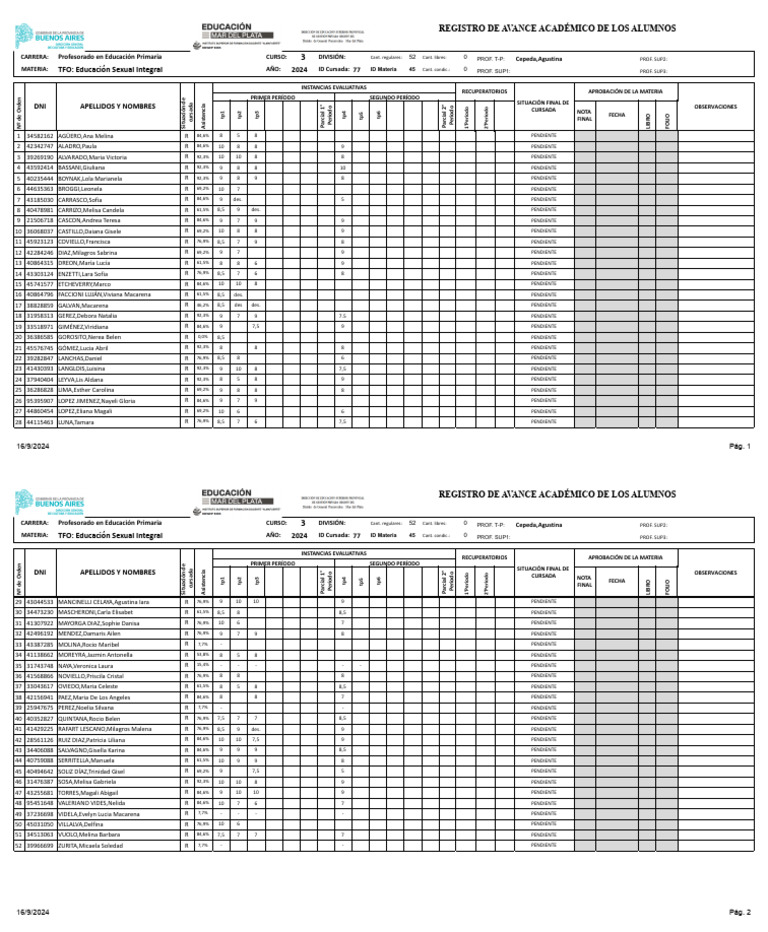 2024-77-IsFD Planilla de Asistencia y Seguimiento-3 TFO Educacion Sexual Integral - Seguimiento ...