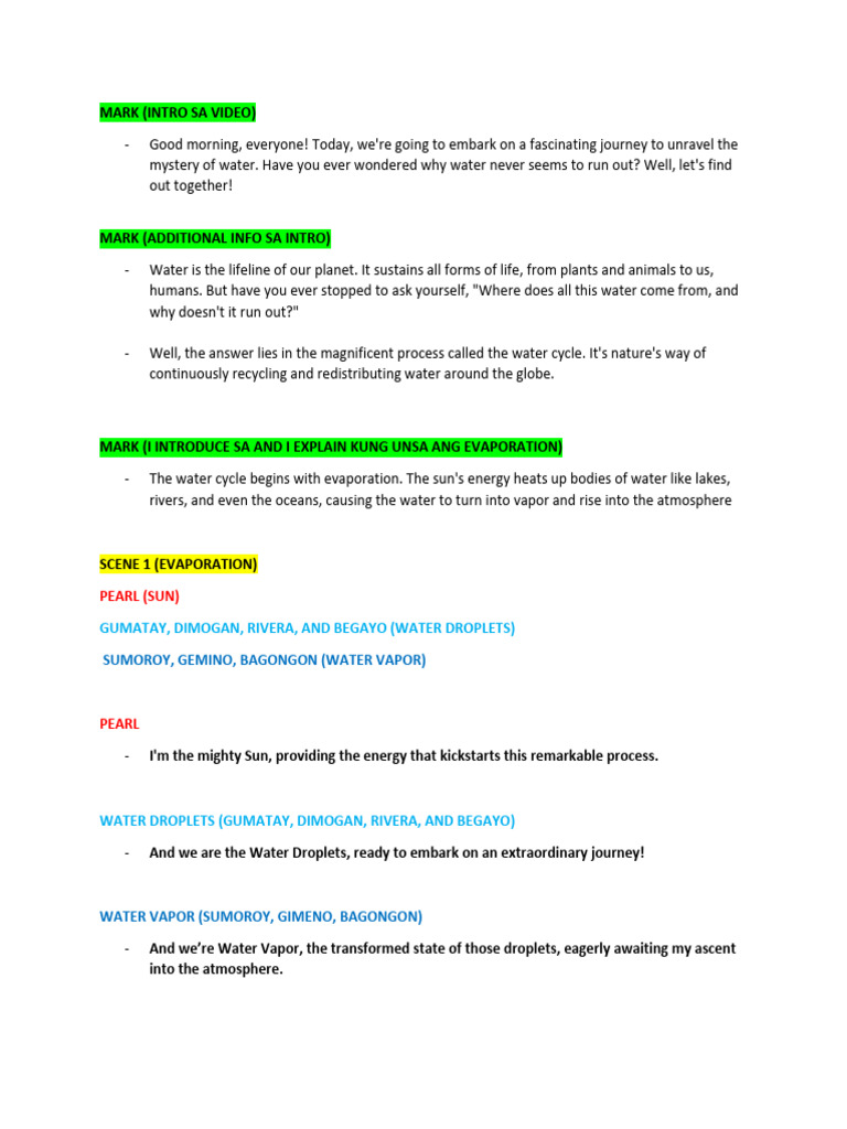 ROLE PLAY SCRIPT | PDF