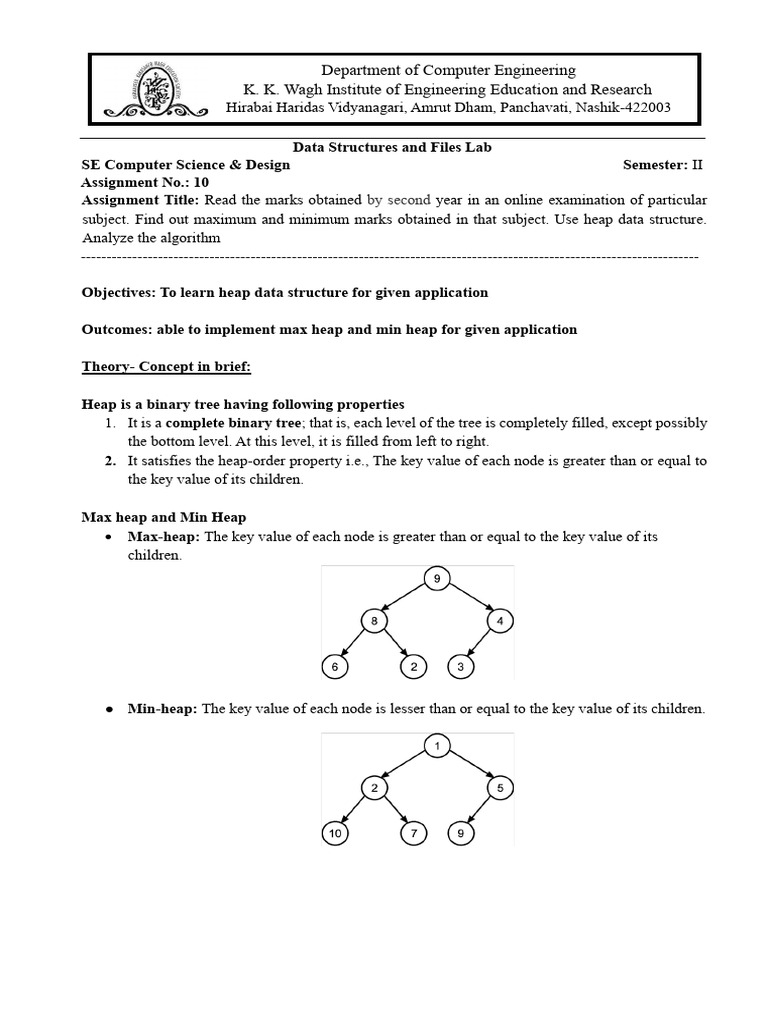 DSA Lab Practical-10 | PDF