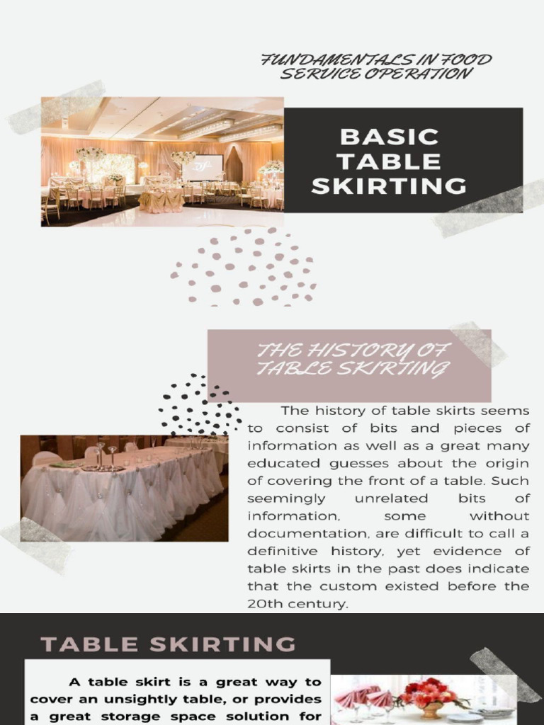 Basic Table Skirting | PDF