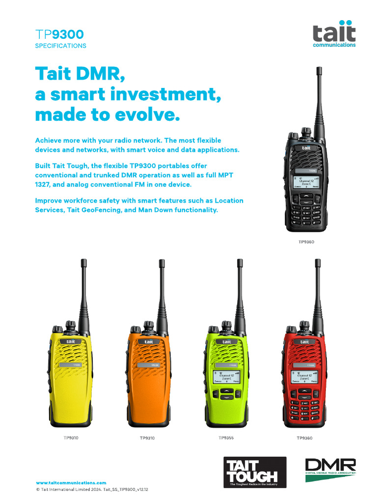 Tait SS TP9300 | PDF