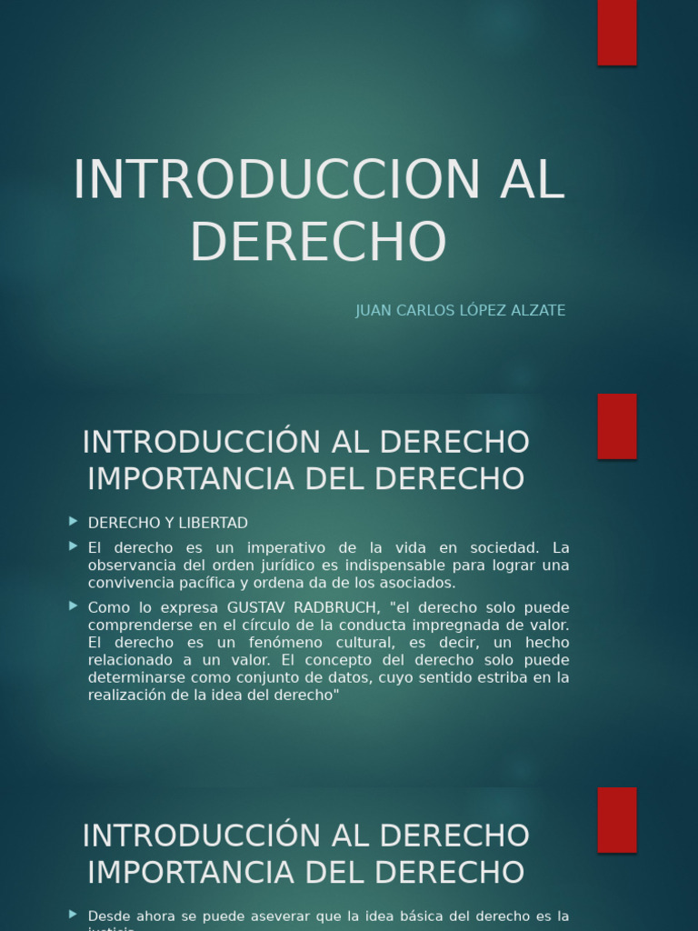 Introducción Al Derecho | PDF