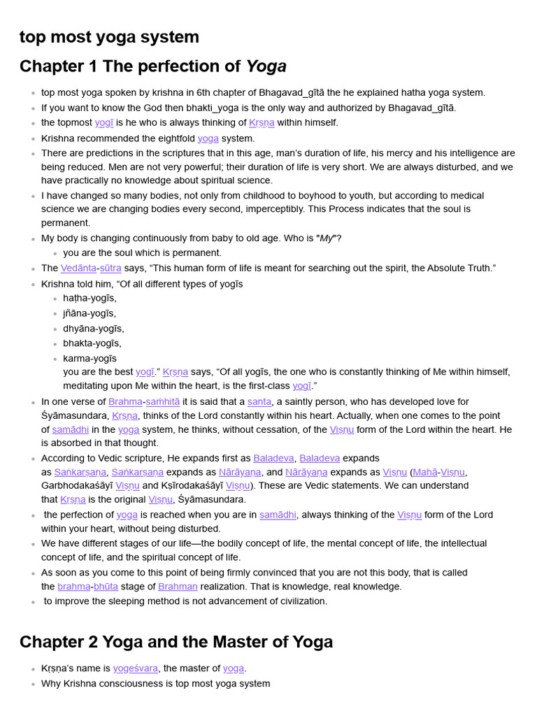 top most yoga system | PDF
