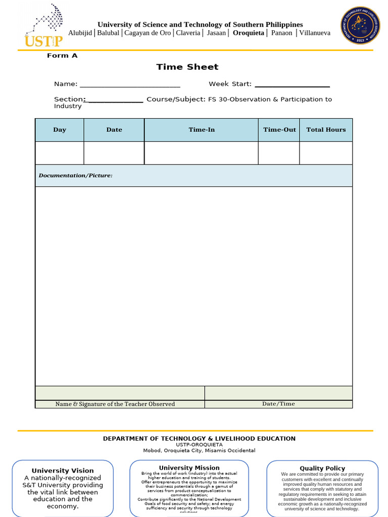 Weekly-Journal-Time-Sheets | PDF