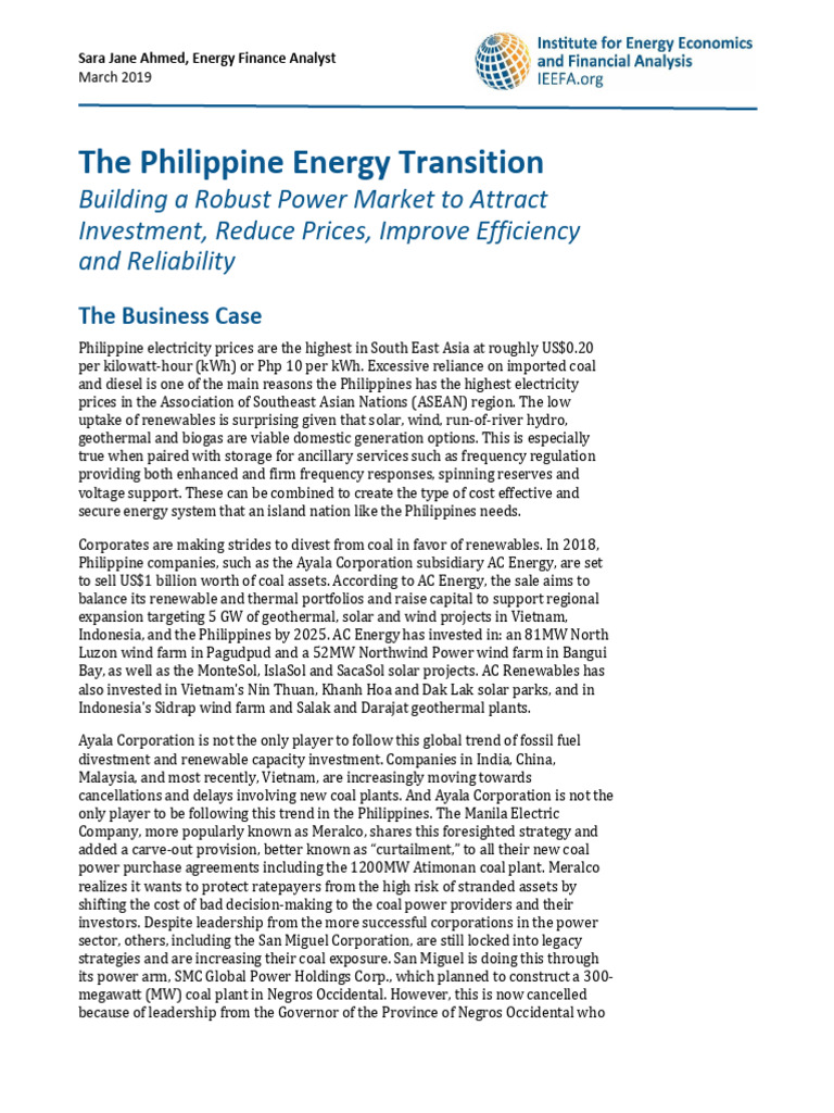 The-Philippine-Energy-Transition_March-2019 | PDF