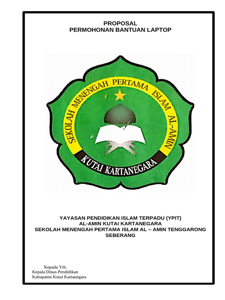 Pengajuan Proposal Laptop | PDF