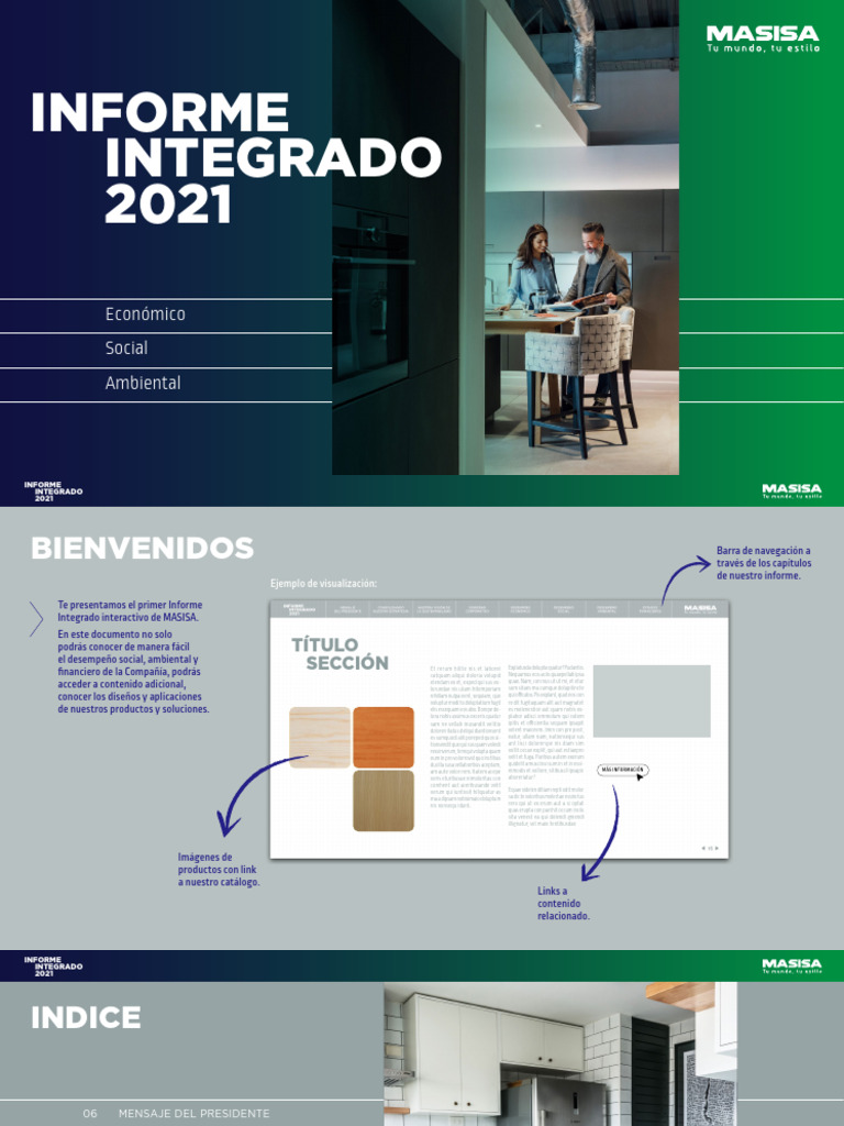Reporte Integrado Masisa 2021 | PDF