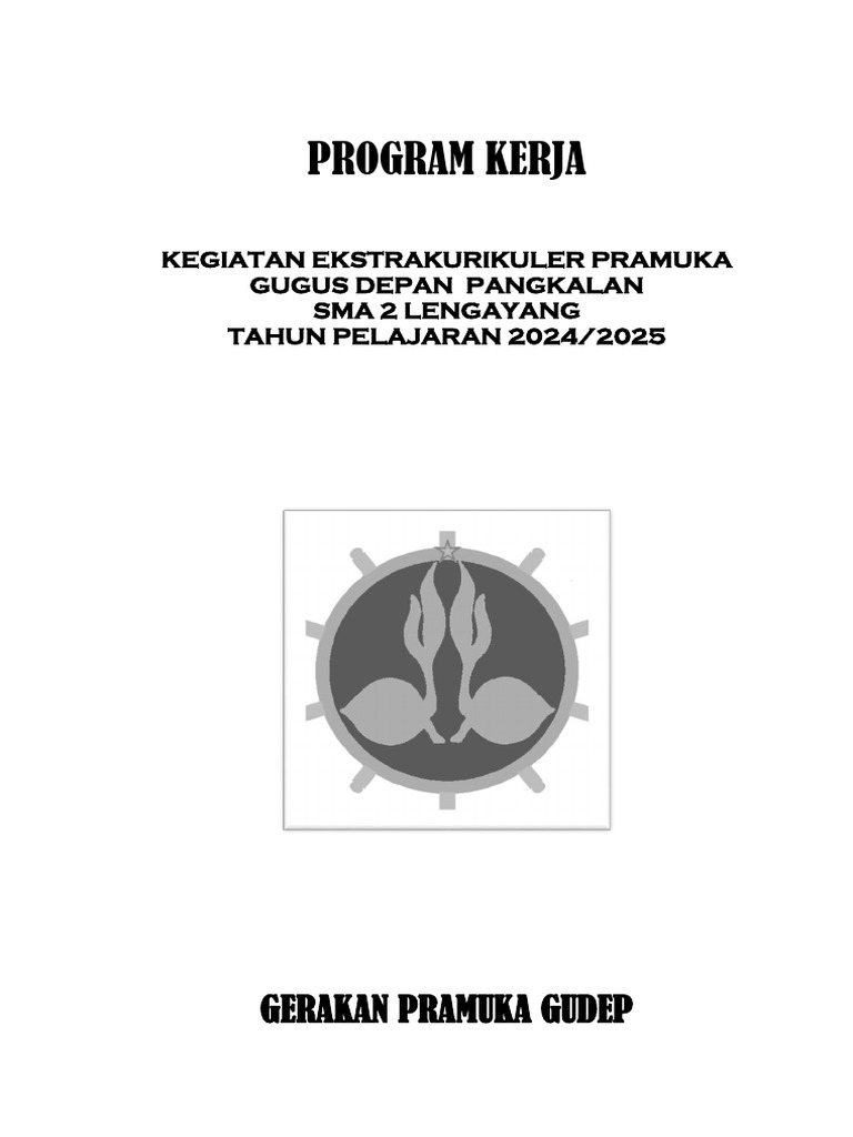 Program Kerja Pramuka Sma 2 Lengayang | PDF