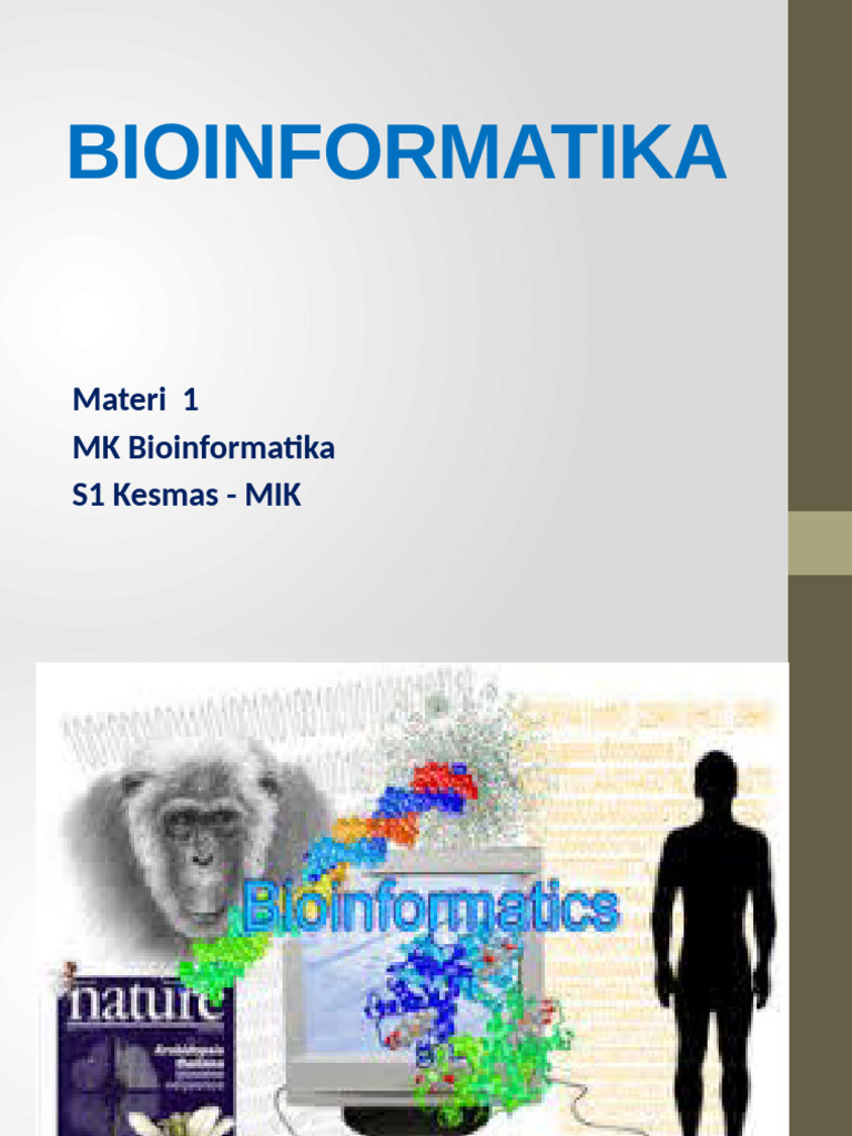 BIOINFORMATIKA Pengantar1 | PDF