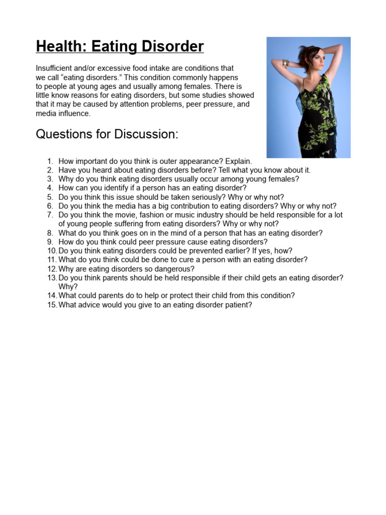 Health Eating Disorder | PDF