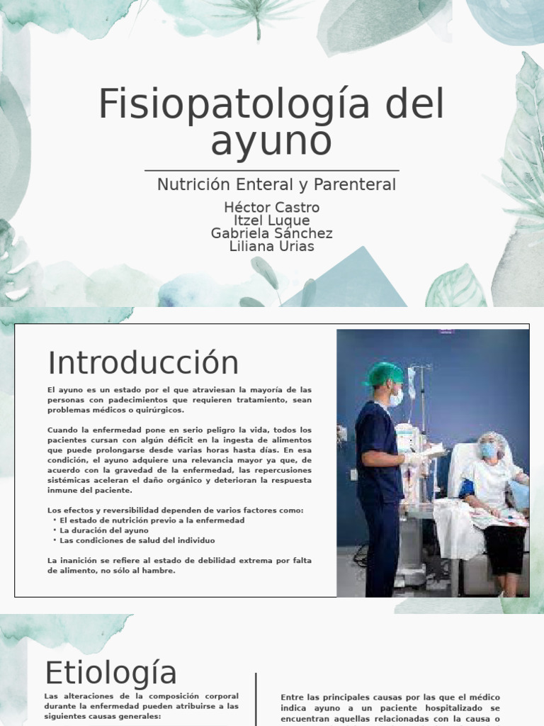 Fisiopatologia Del Ayuno | PDF