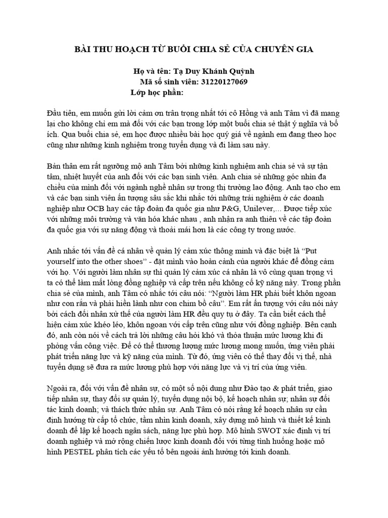 T Duy Khánh Qu NH - 31221027069 | PDF