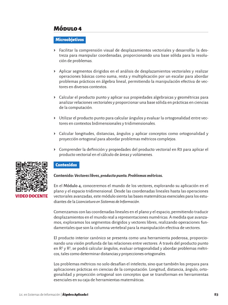 4- Vectores libres | PDF