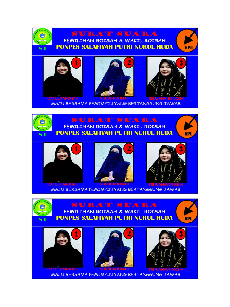 Cetak Surat Suara | PDF