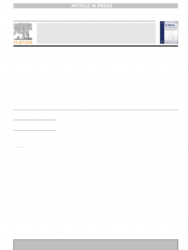 ESPGHAN - ESPEN - ESPR - CSPEN Guidelines On Pediatric Parenteral ...