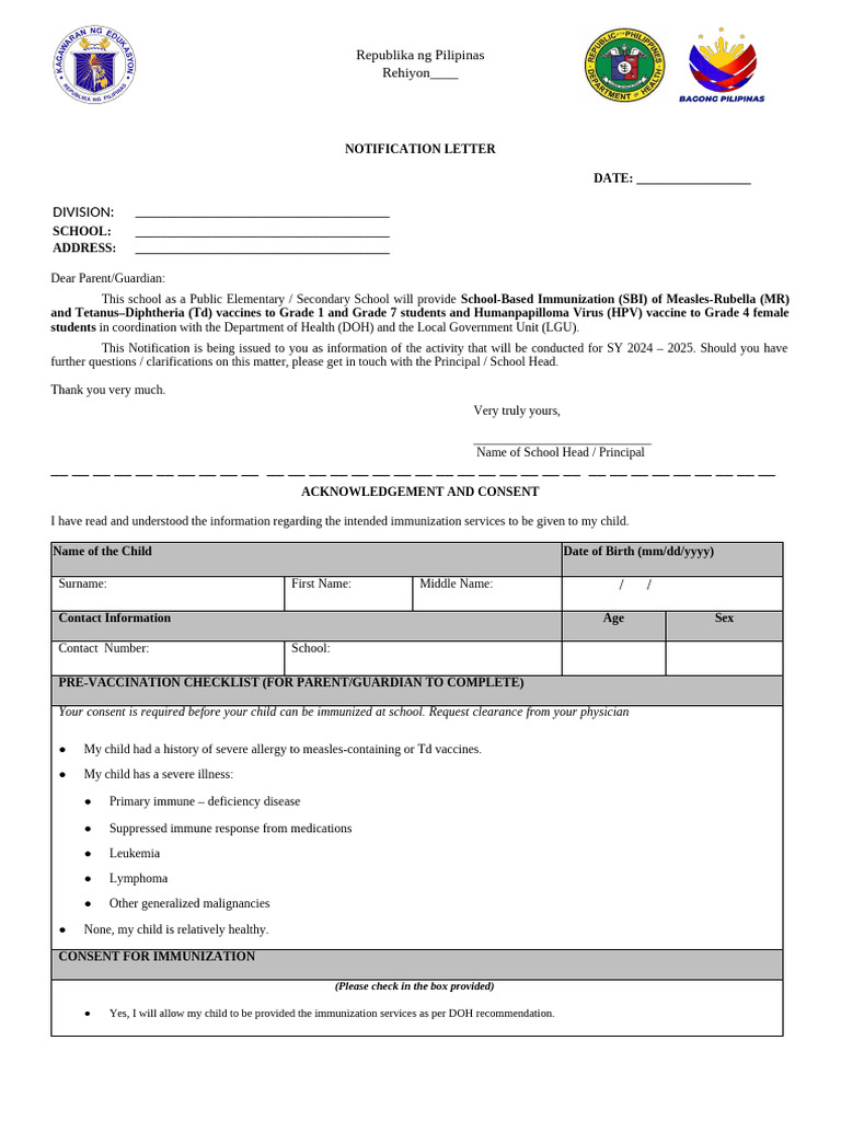 Official SBI Consent - Waiver Form 2024 | PDF