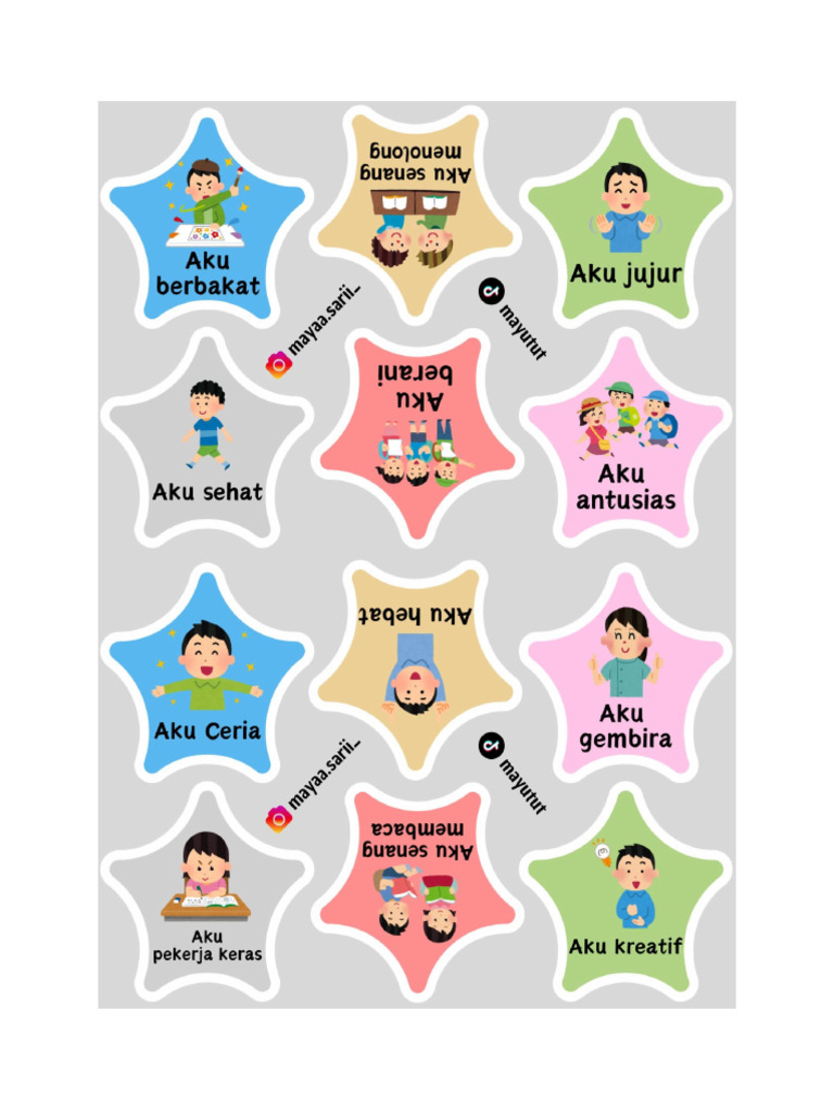 Gambar Tempel Di Cermin Afirmasi | PDF