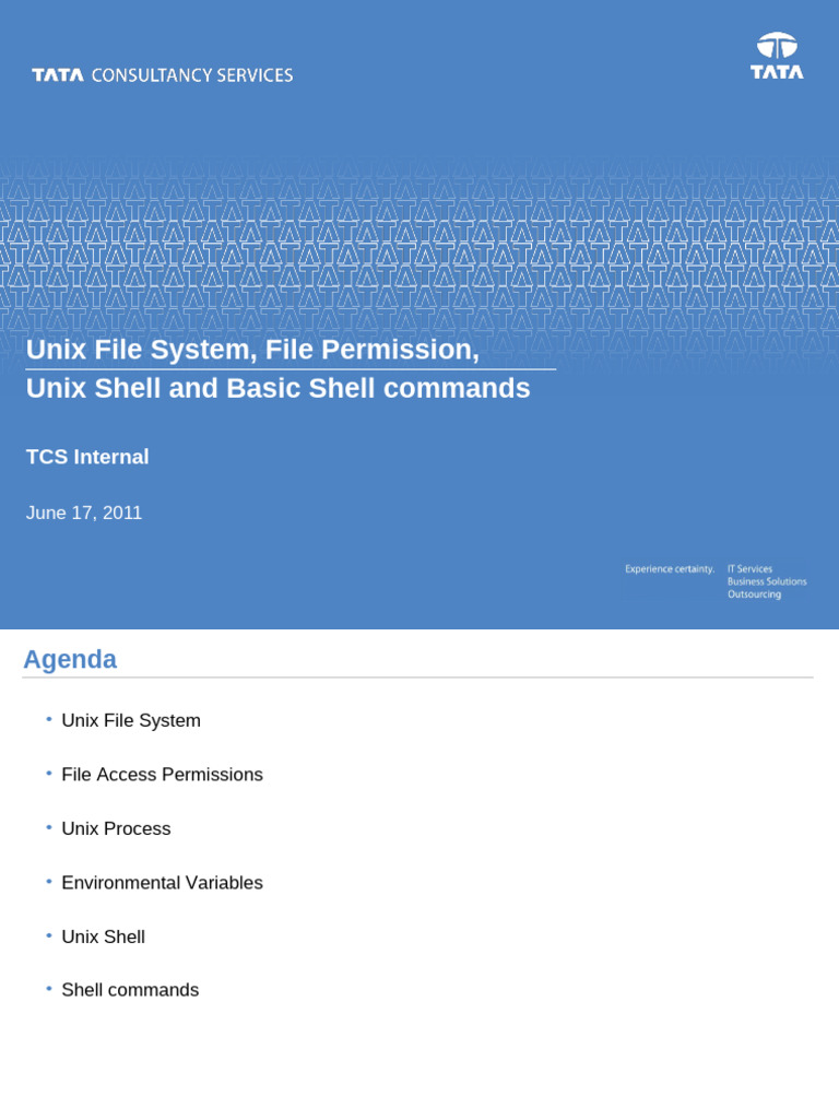 Session 2 - Unix File System and Unix Shell V1.0 | PDF