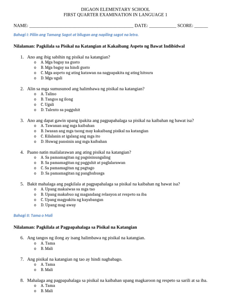 PT-WEEK 2-MAKABANSA -DEPED CORNER DIGITALS | PDF