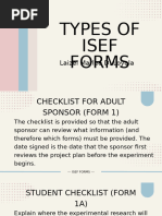 ISEF Research Forms | PDF | Career & Growth | Science & Mathematics