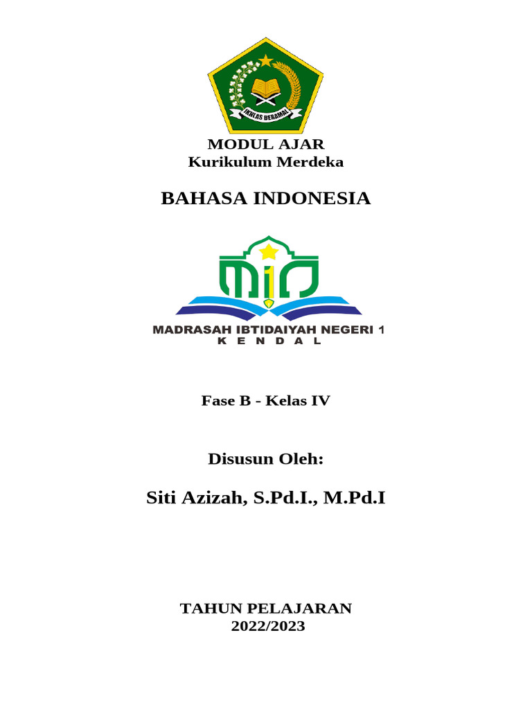 MA B.Indonesia - BAB 1 Kls 4A | PDF