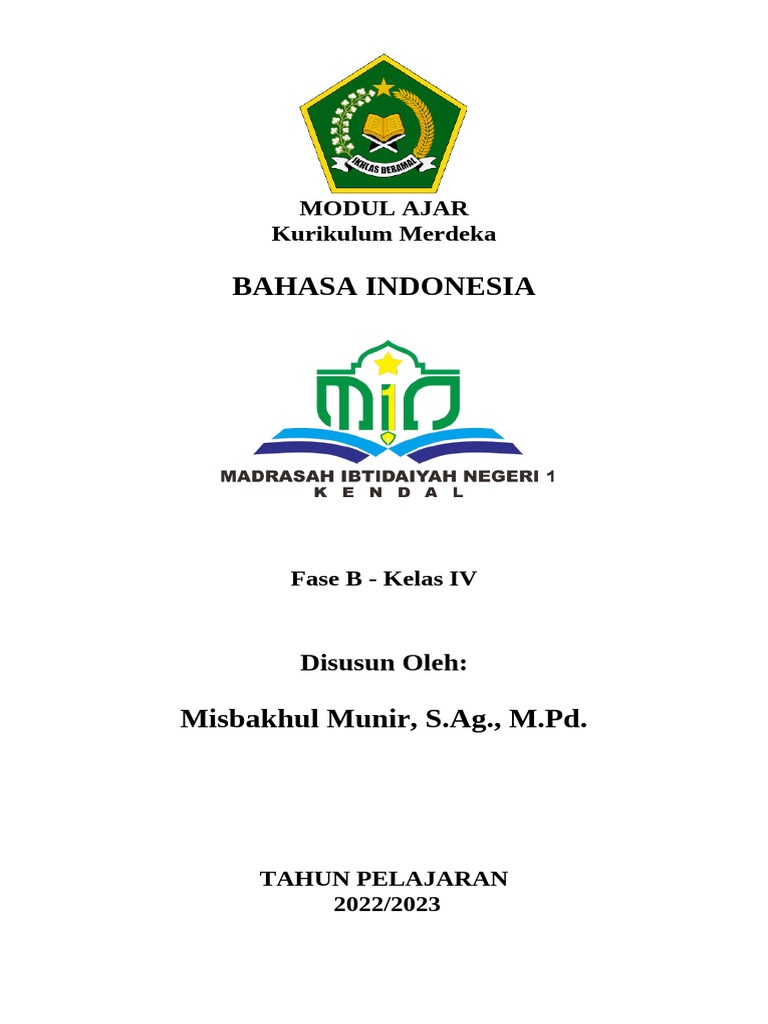 MA B.Indonesia - BAB 1 Kls 4C | PDF