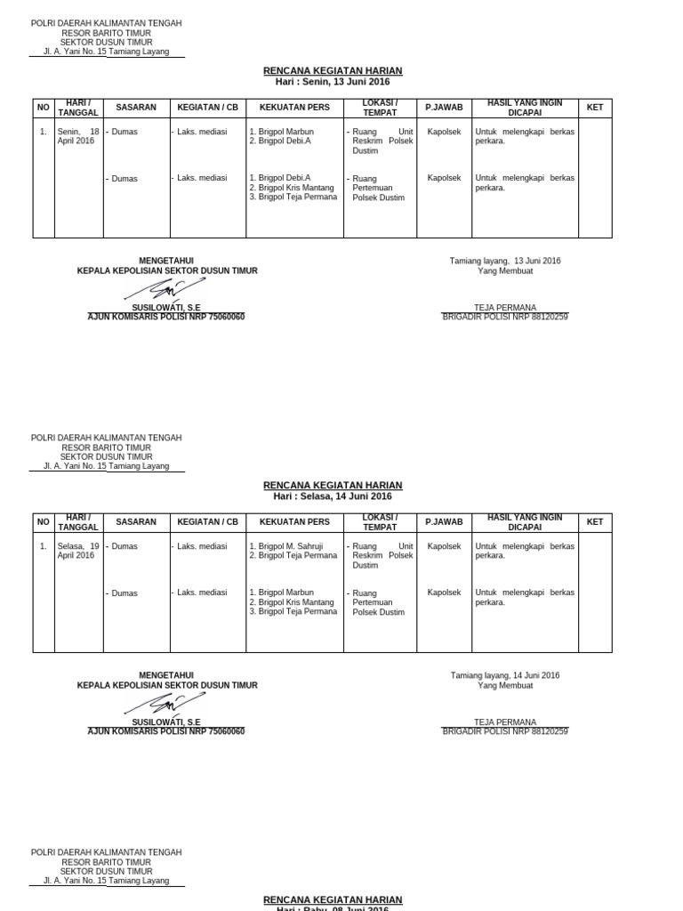 Rengiat Harian | PDF