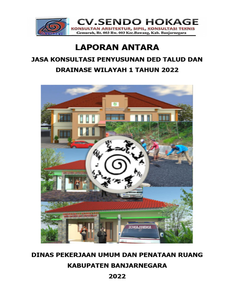 Cover Laporan Jasa Konsultasi Penyusunan Ded Talud Dan Drainase Wilayah ...