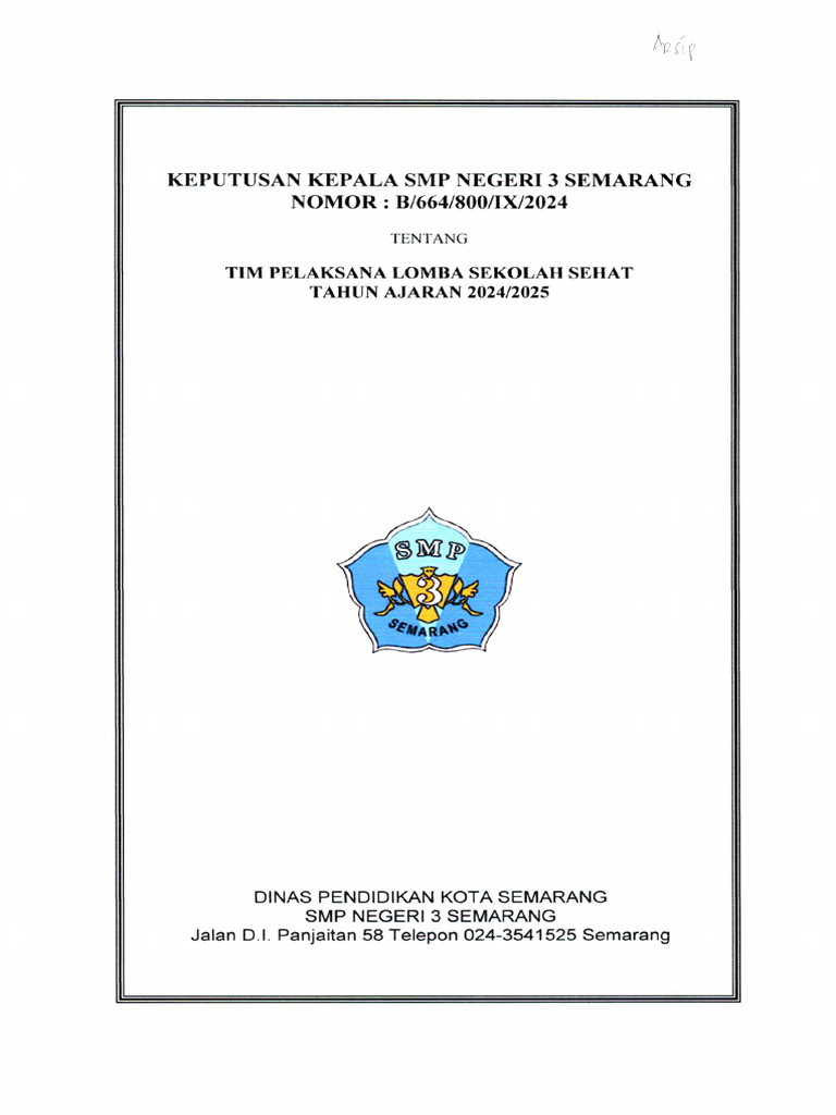 SK LSS 2024 - SMP3 | PDF