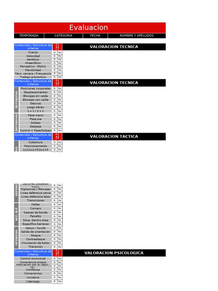 Ficha Para Evaluar | PDF