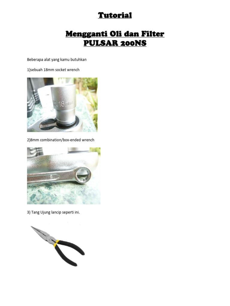 Ganti Oli Dan Filter | PDF
